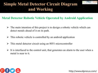 Simple Metal Detector Circuit Diagram and Working | PPTX
