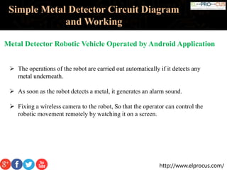 Simple Metal Detector Circuit Diagram and Working | PPTX