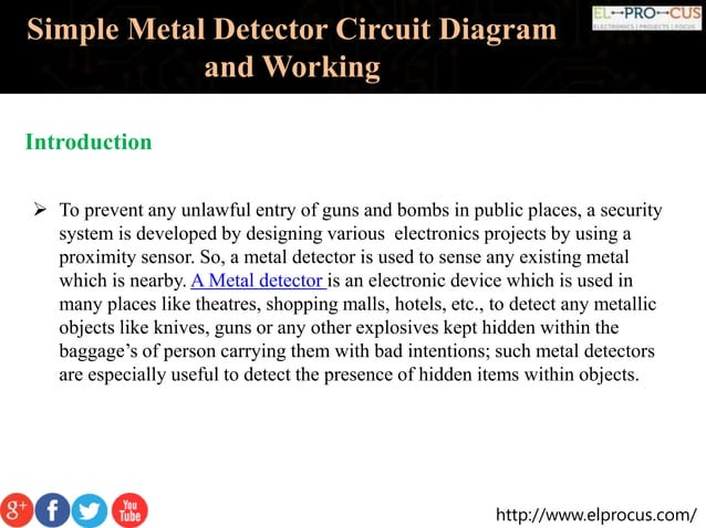 Simple Metal Detector Circuit Diagram and Working | PPTX
