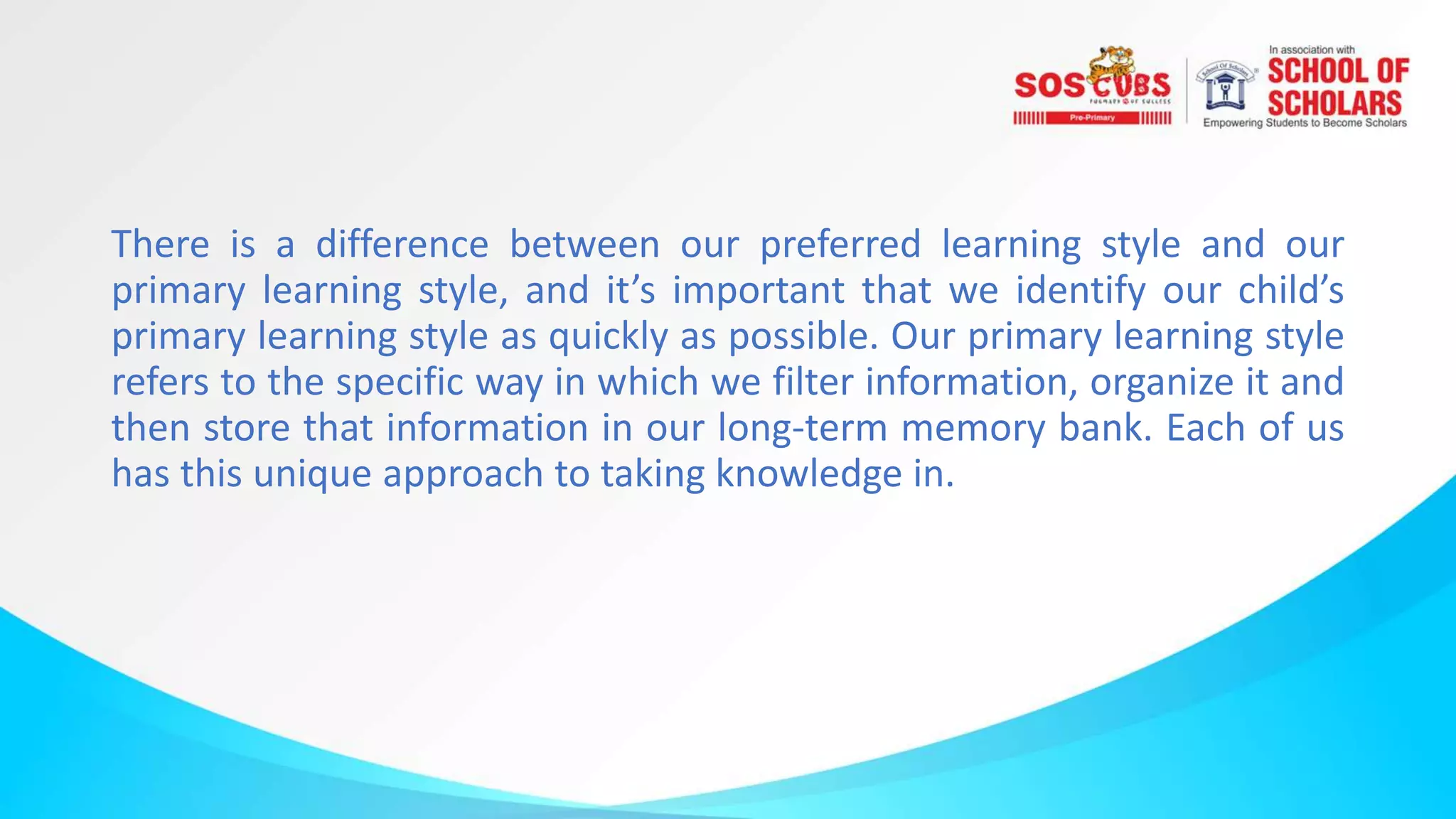 Simple methods of how you can identify your child’s primary learning ...