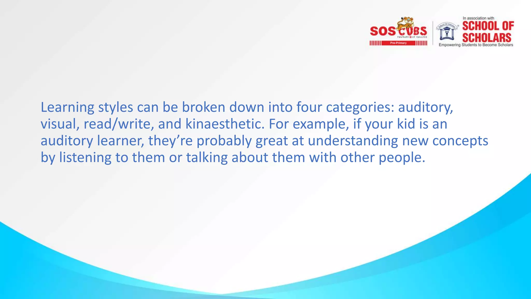 Simple methods of how you can identify your child’s primary learning ...