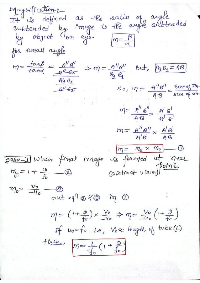 SIMPLE MICROSCOPE.pdf for class 12th students | PDF