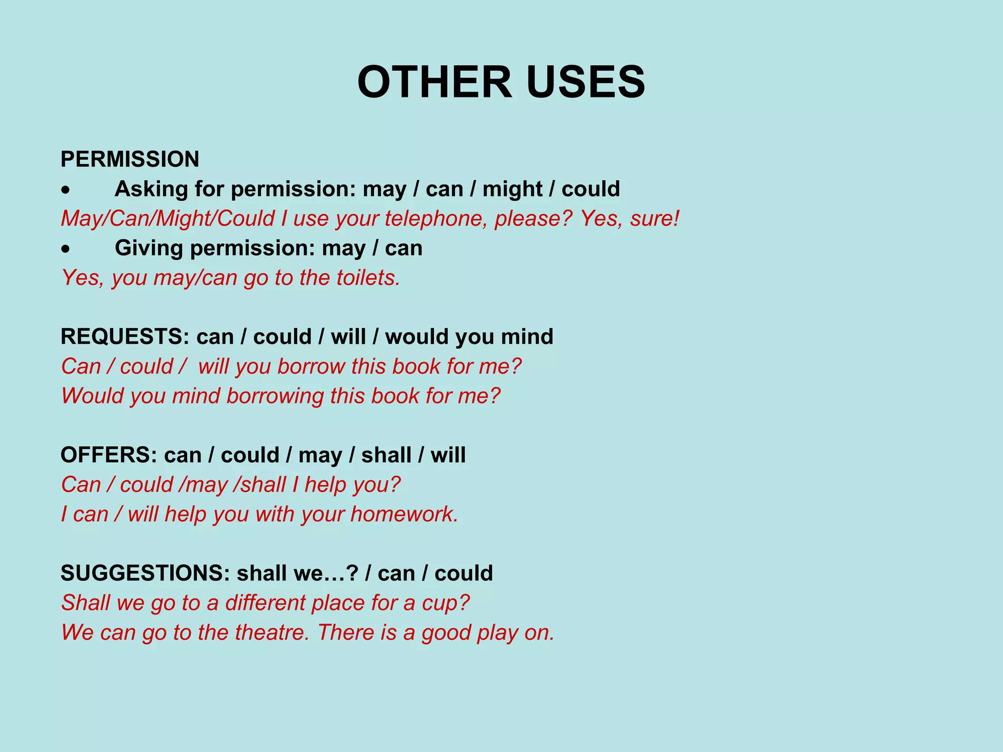 Simple Modal Verbs | PPS