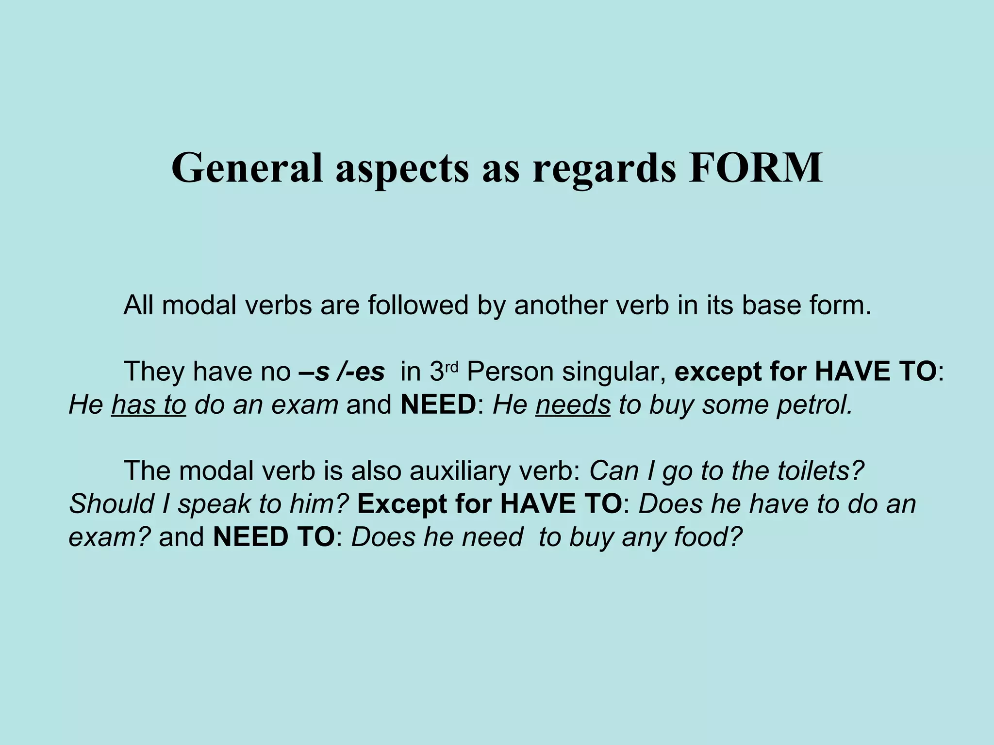 Simple Modal Verbs | PPS
