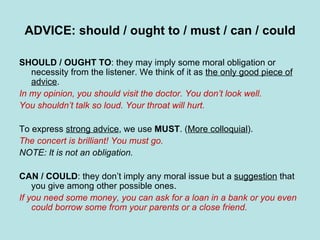 Simple Modal Verbs | PPS