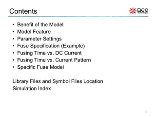 Simple Model of Fuse(LTspice) | PDF