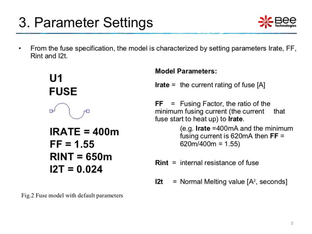 Simple Model of Fuse(LTspice) | PDF