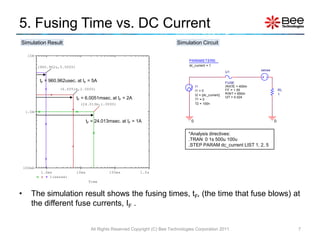 Simple model of Fuse(PSpice) | PDF