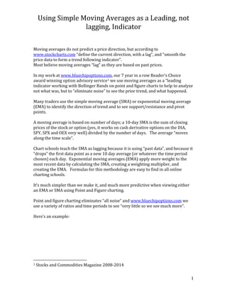 Simple moving averages | PDF