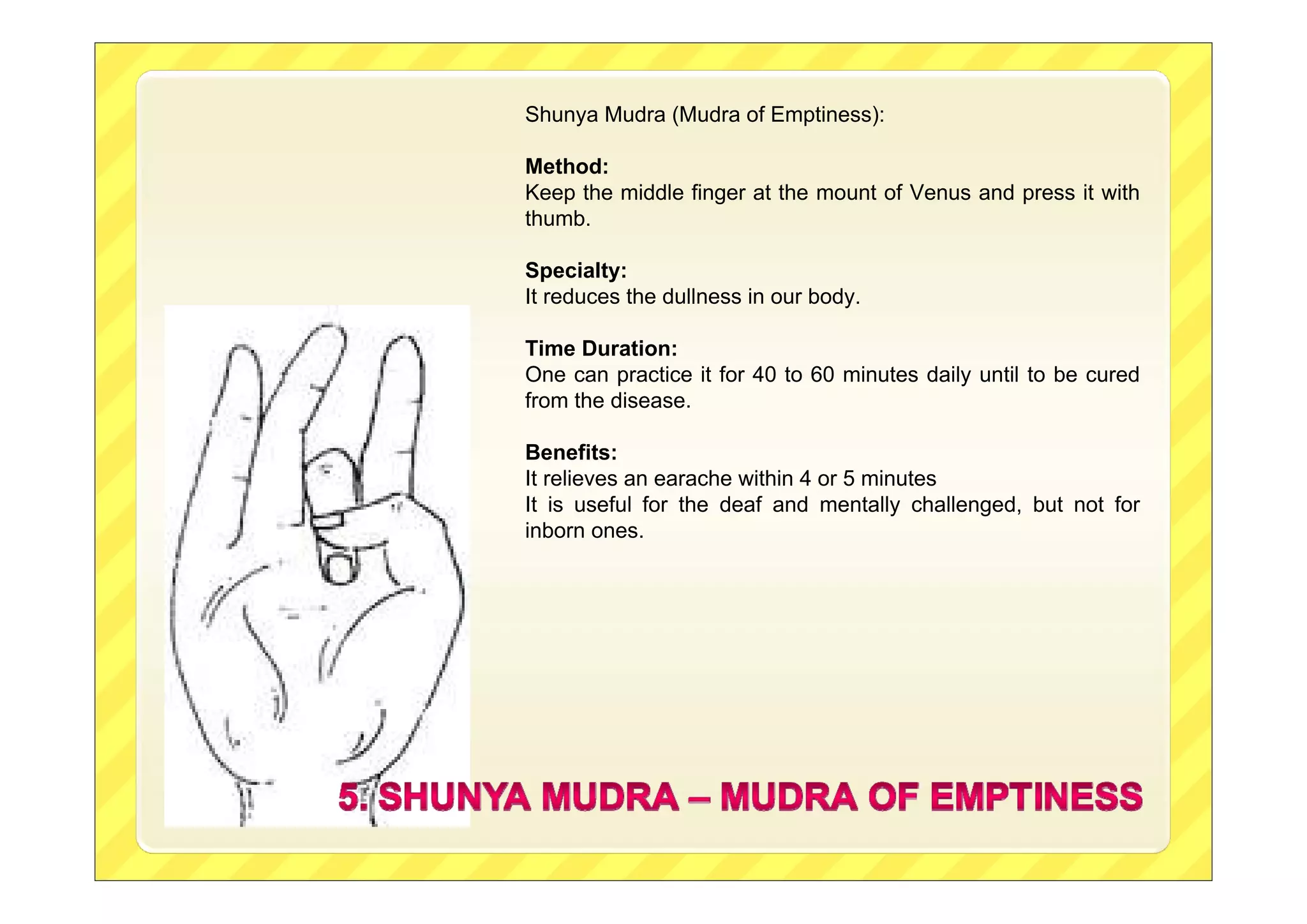 Simple Mudras For Health | PPT