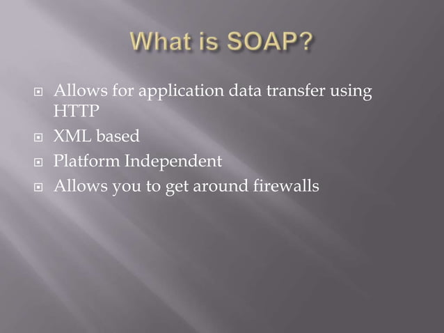 Simple Object Access Protocol Ppt