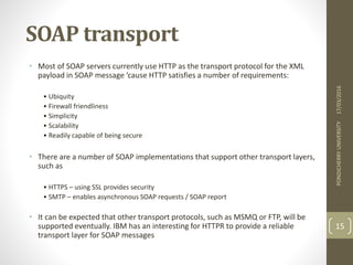 Simple object access protocol(soap ) | PPTX