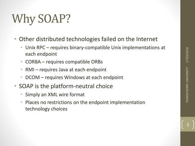 Simple object access protocol(soap ) | PPTX | Web Development | Internet