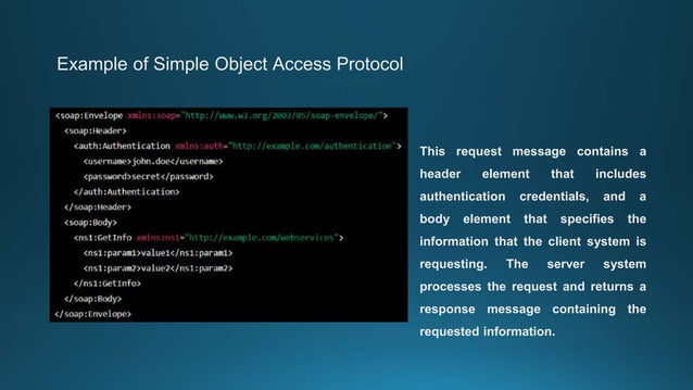 Simple Object Access Protocol (SOAP).pptx | Programming Languages | Computing