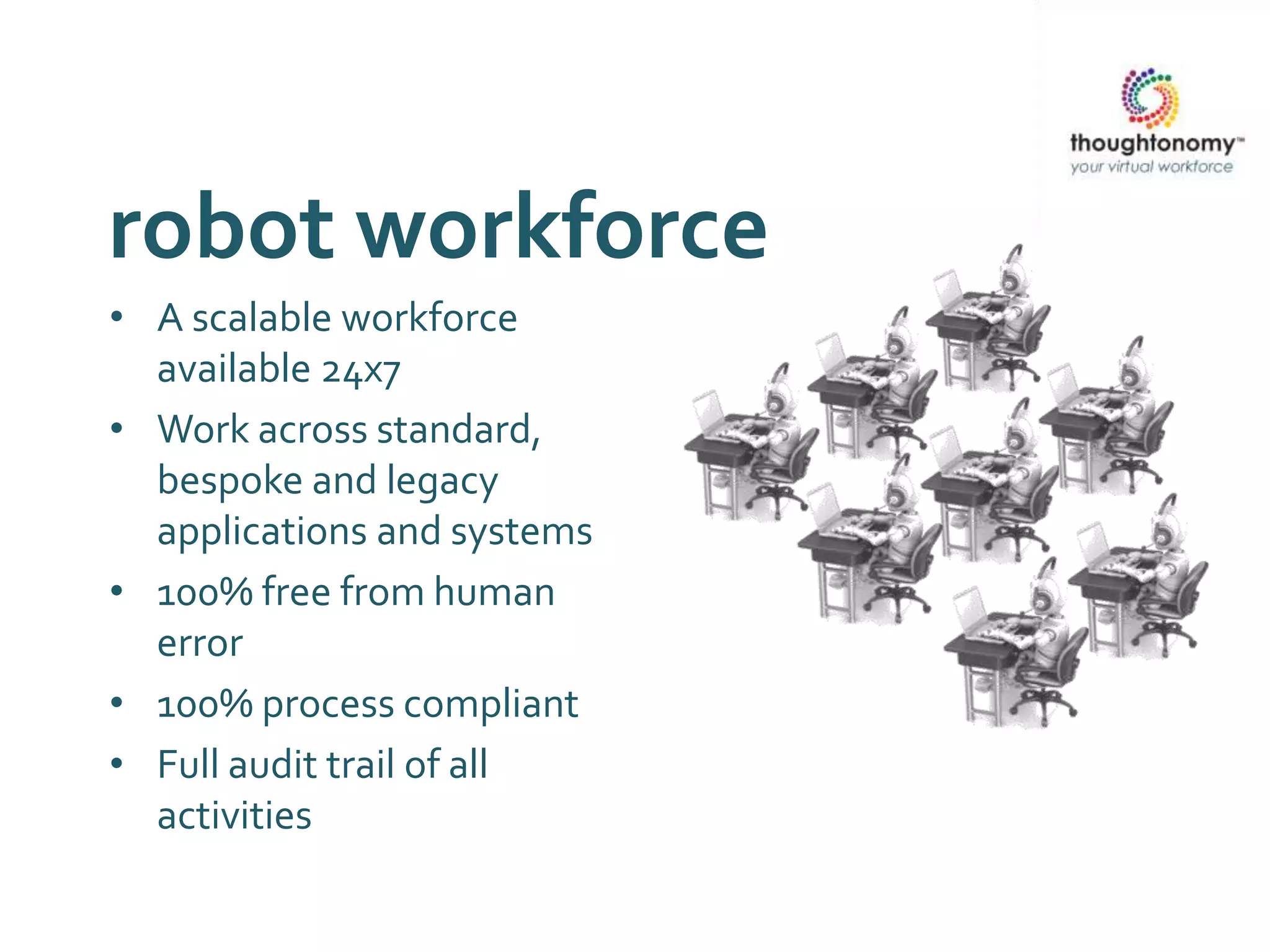 thoughtonomy introduction to the virtual workforce - short overview | PPTX