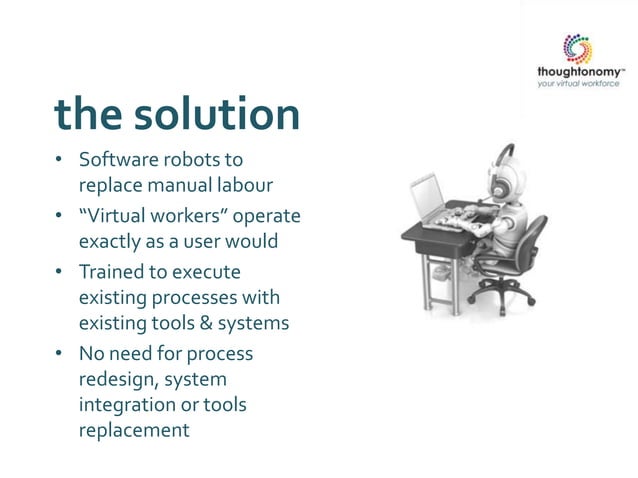 thoughtonomy introduction to the virtual workforce - short overview | PPTX