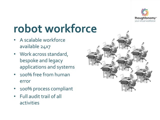 thoughtonomy introduction to the virtual workforce - short overview | PPTX