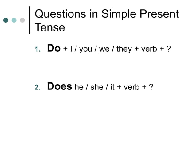 Simple Present tense general truth and routine | PPT