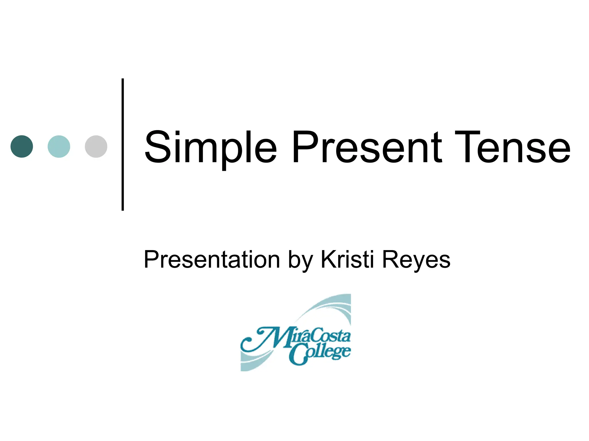 PPT Simple Present Tense for Grade 4 Elementary School | PPT
