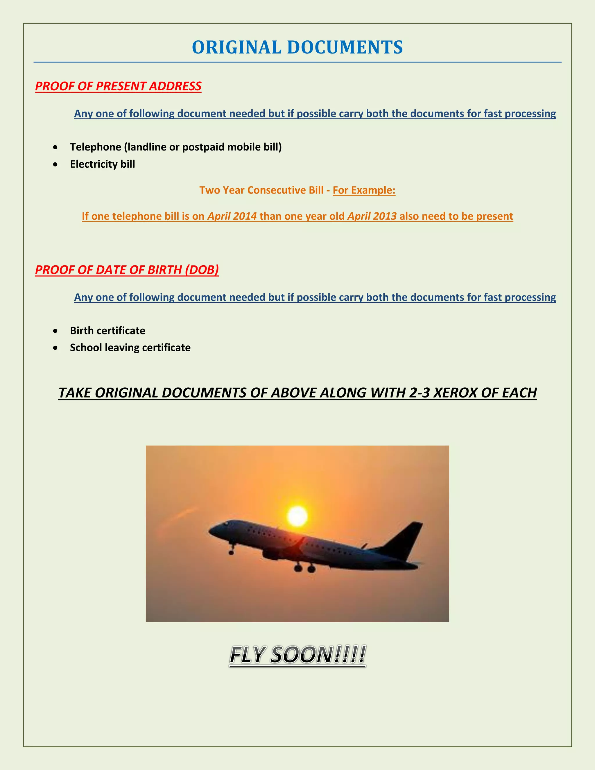 Simple Passport Procedure and Documents | PDF