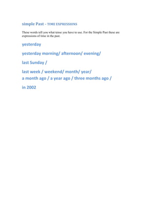 SIMPLE PAST | DOCX