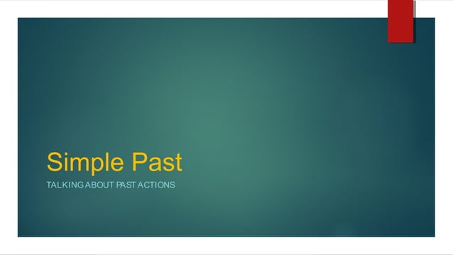 Simple past | PPS