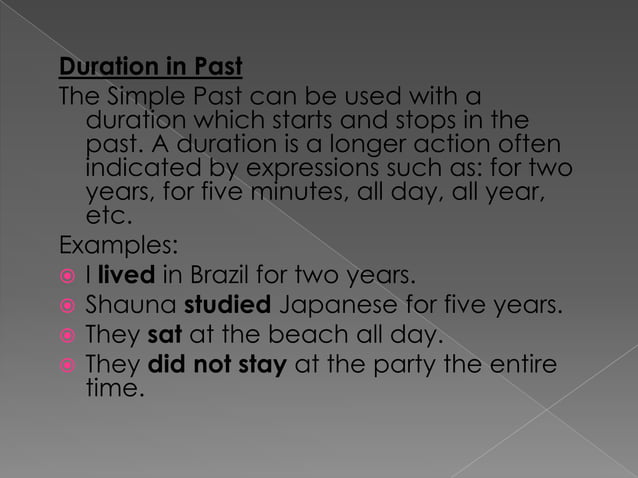 Simple past | PPT