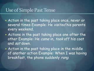 Simple Past Tense | PPT