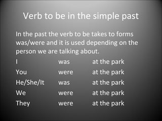 Simple past lesson | PPT