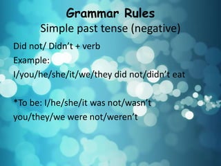Simple past | PPT