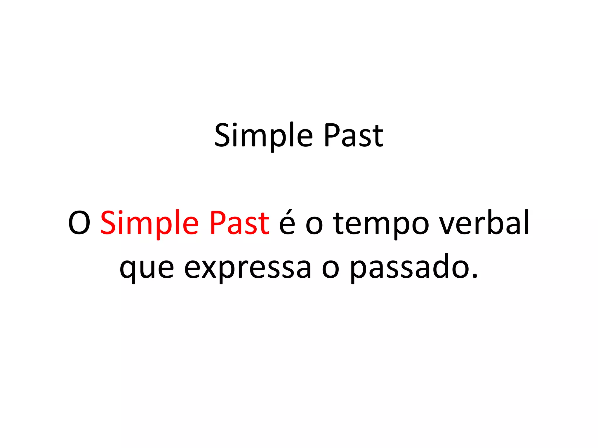 Simple past . verb to be | PPTX