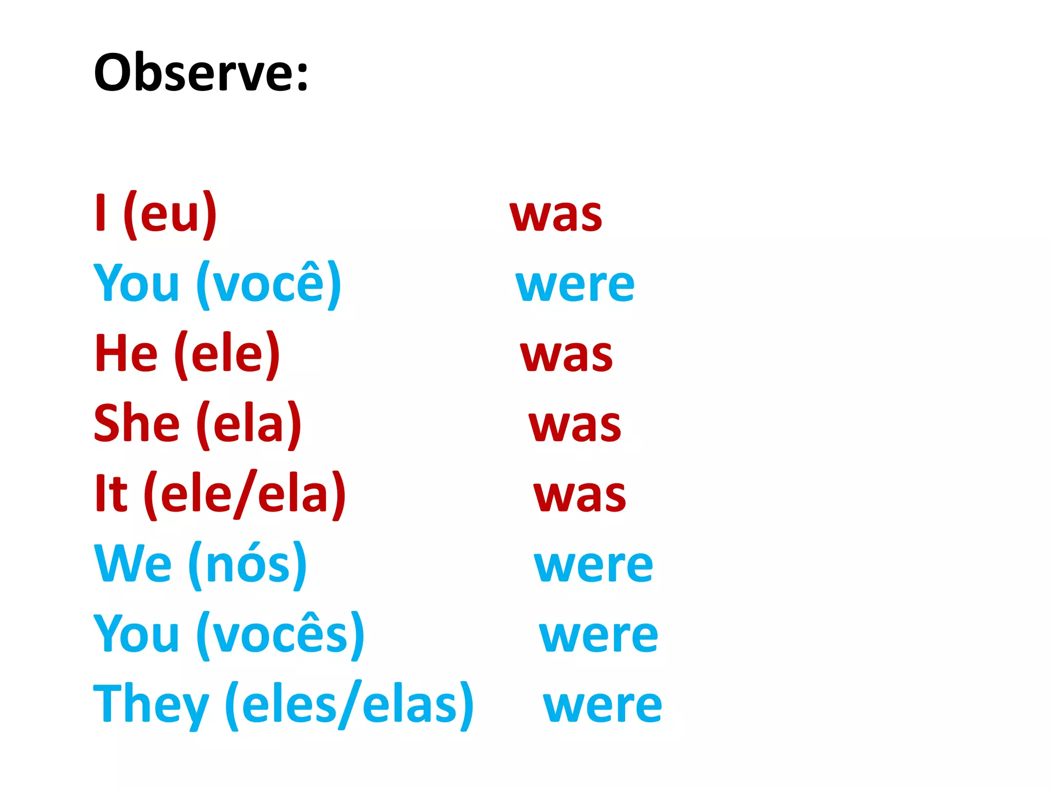 Simple past . verb to be | PPTX