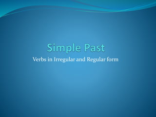 Simple past | PPTX