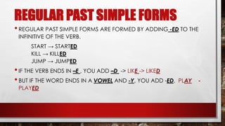 Simple past tense | PPT