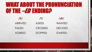Simple past tense | PPT