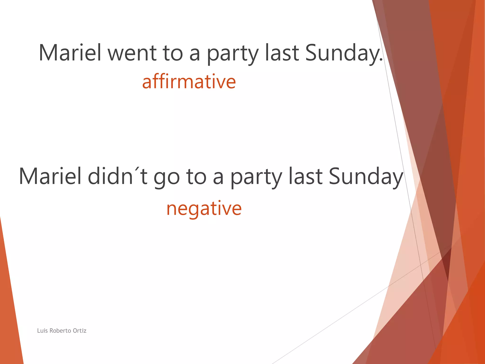 Simple Past (affirmative and negative) | PPTX