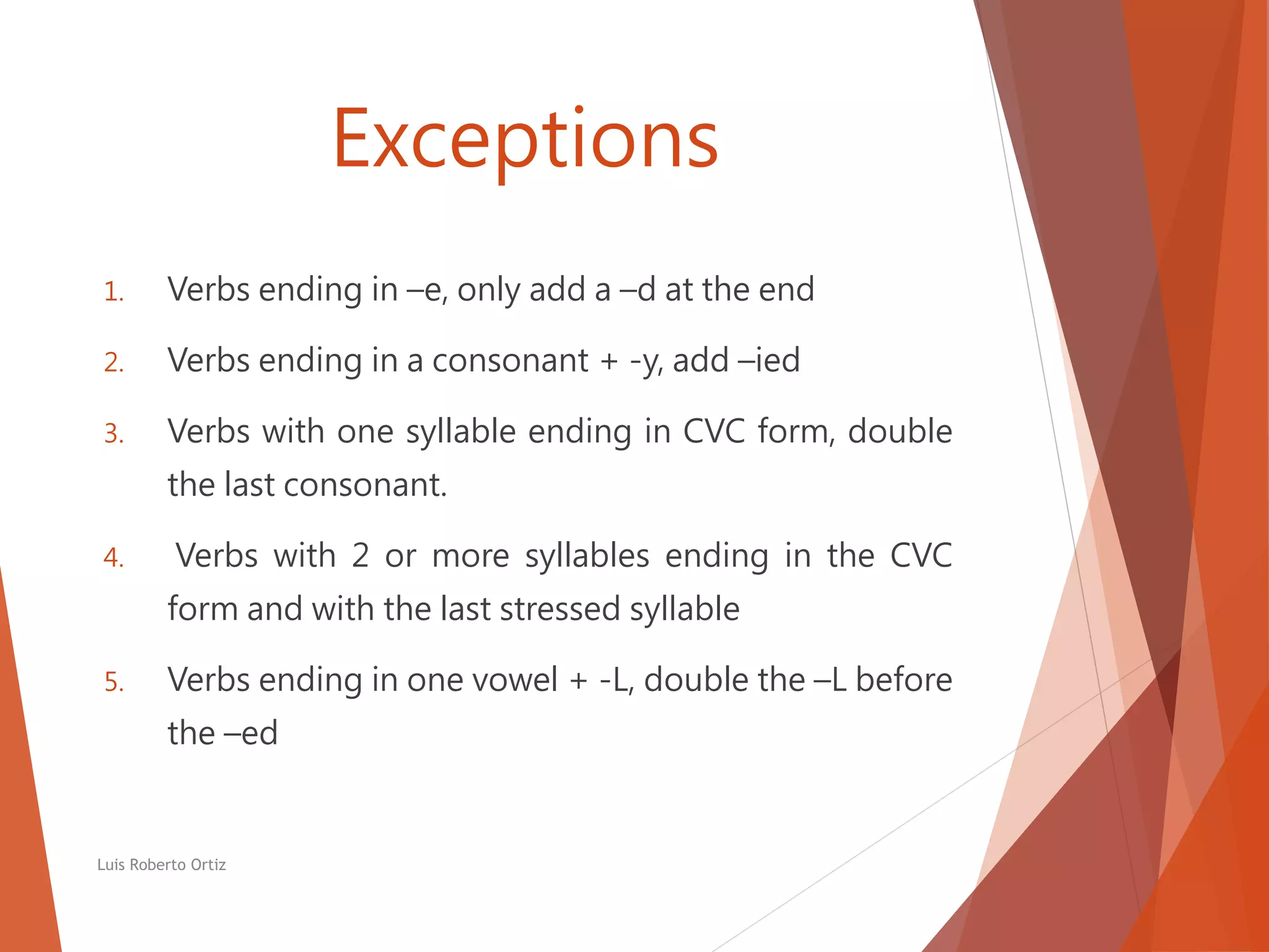 Simple Past (affirmative and negative) | PPTX