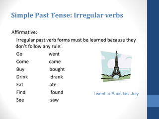 Simple past | PPT