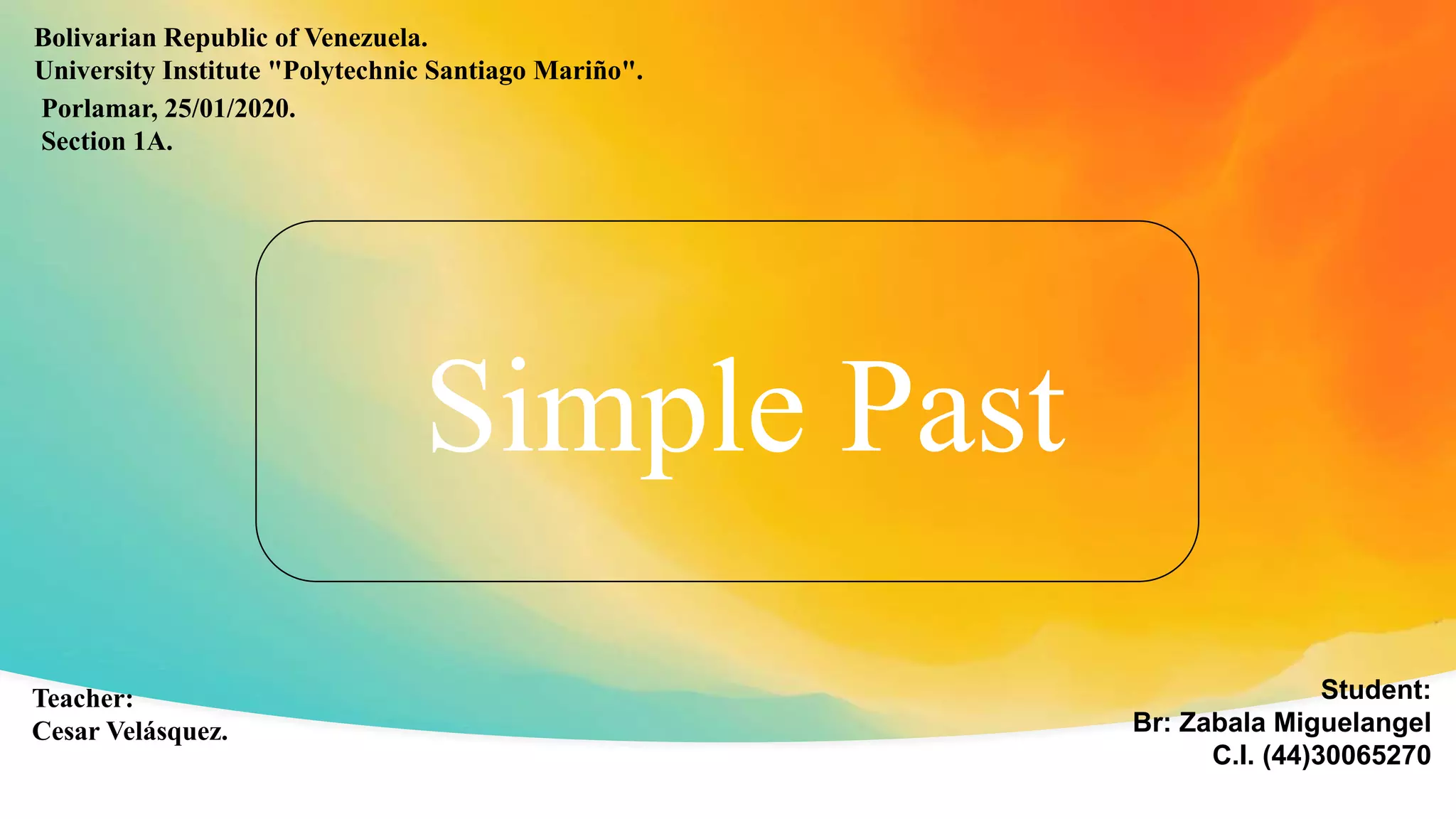 Simple past | PPT