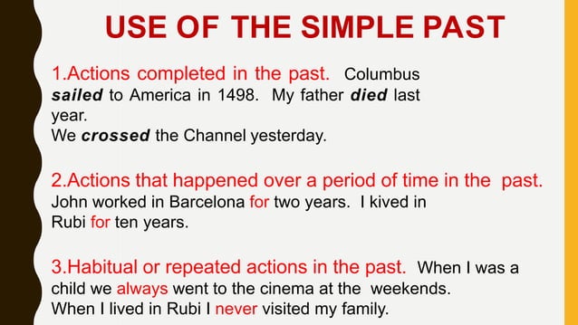 Simple past | PPT