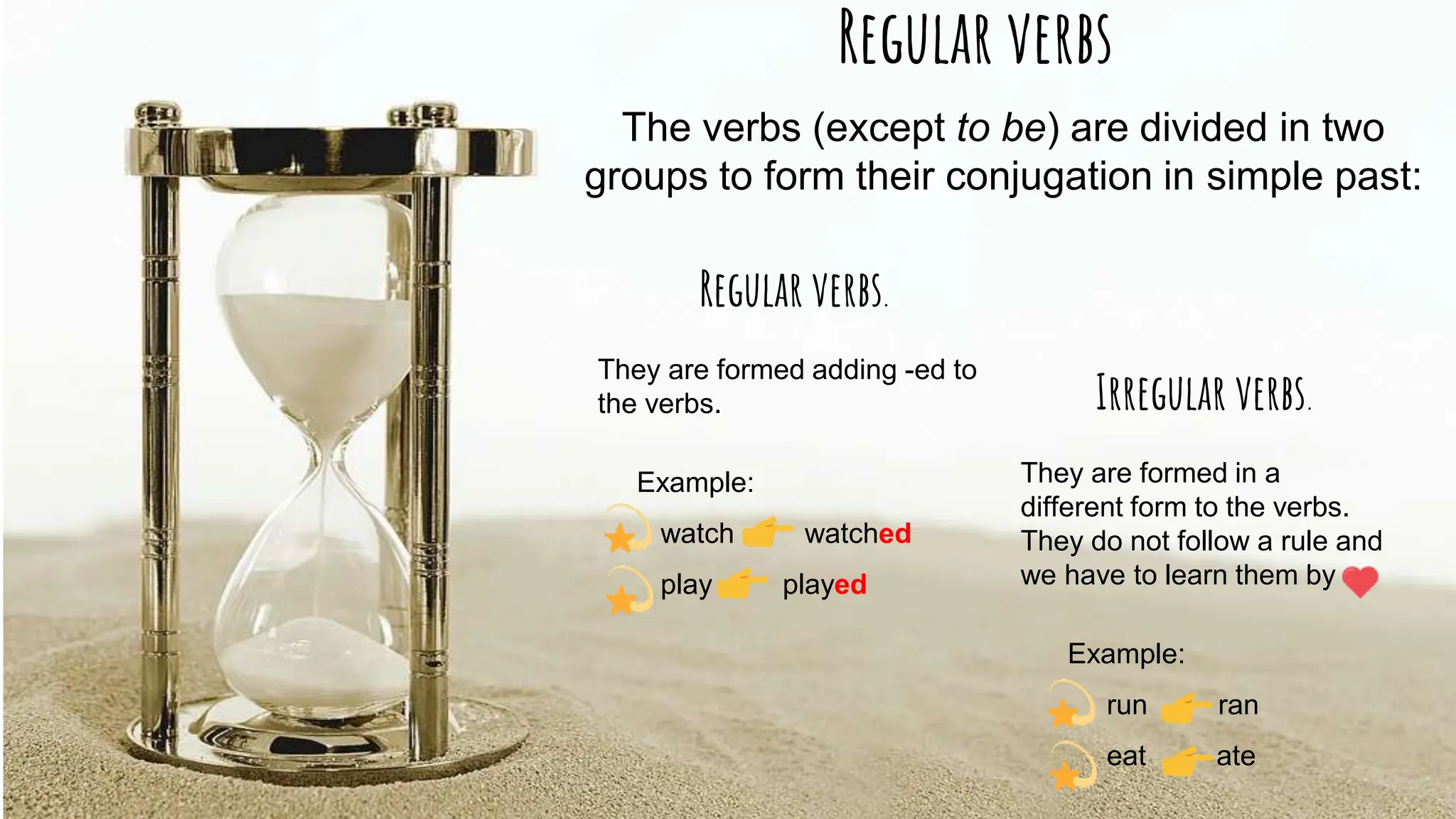 Structure and use of the simple past tense in English | PPTX