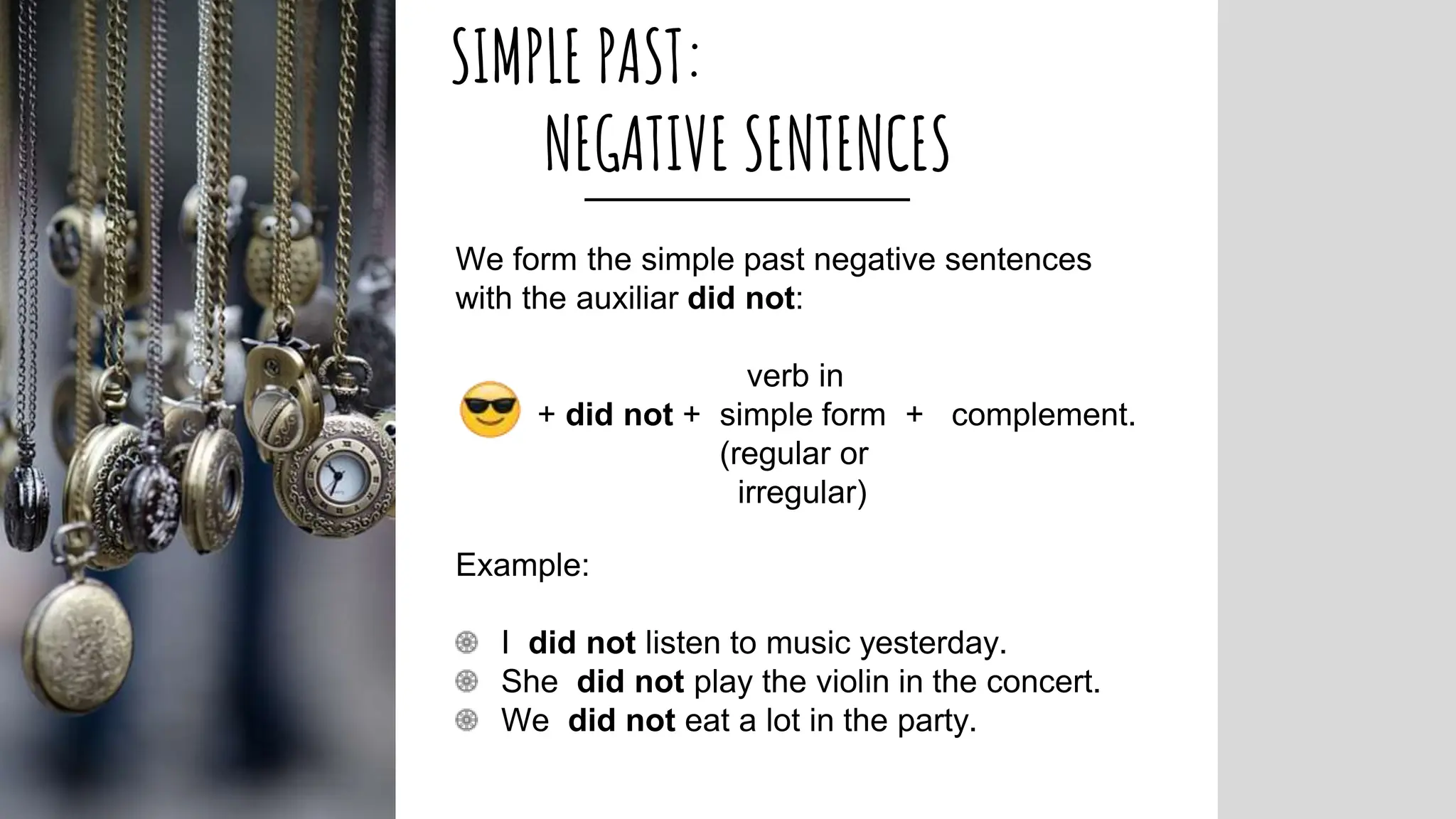 Structure and use of the simple past tense in English | PPTX
