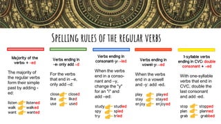 Structure and use of the simple past tense in English | PPTX