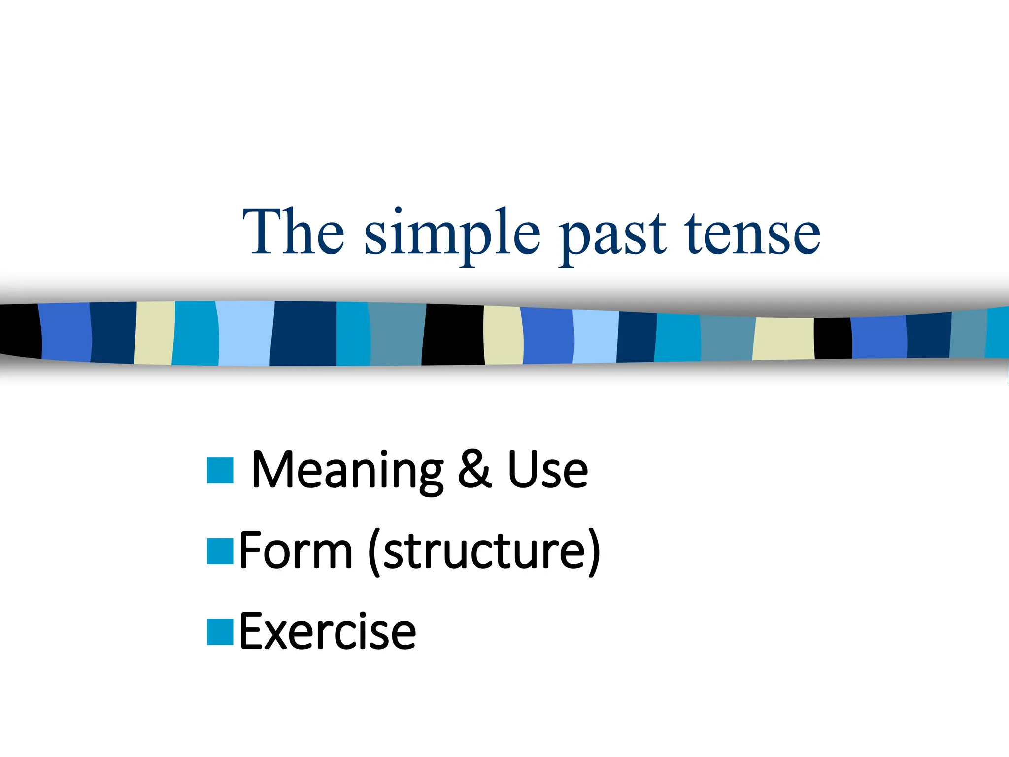 Simple Past uso y estructura del uso del tiempo | PPT