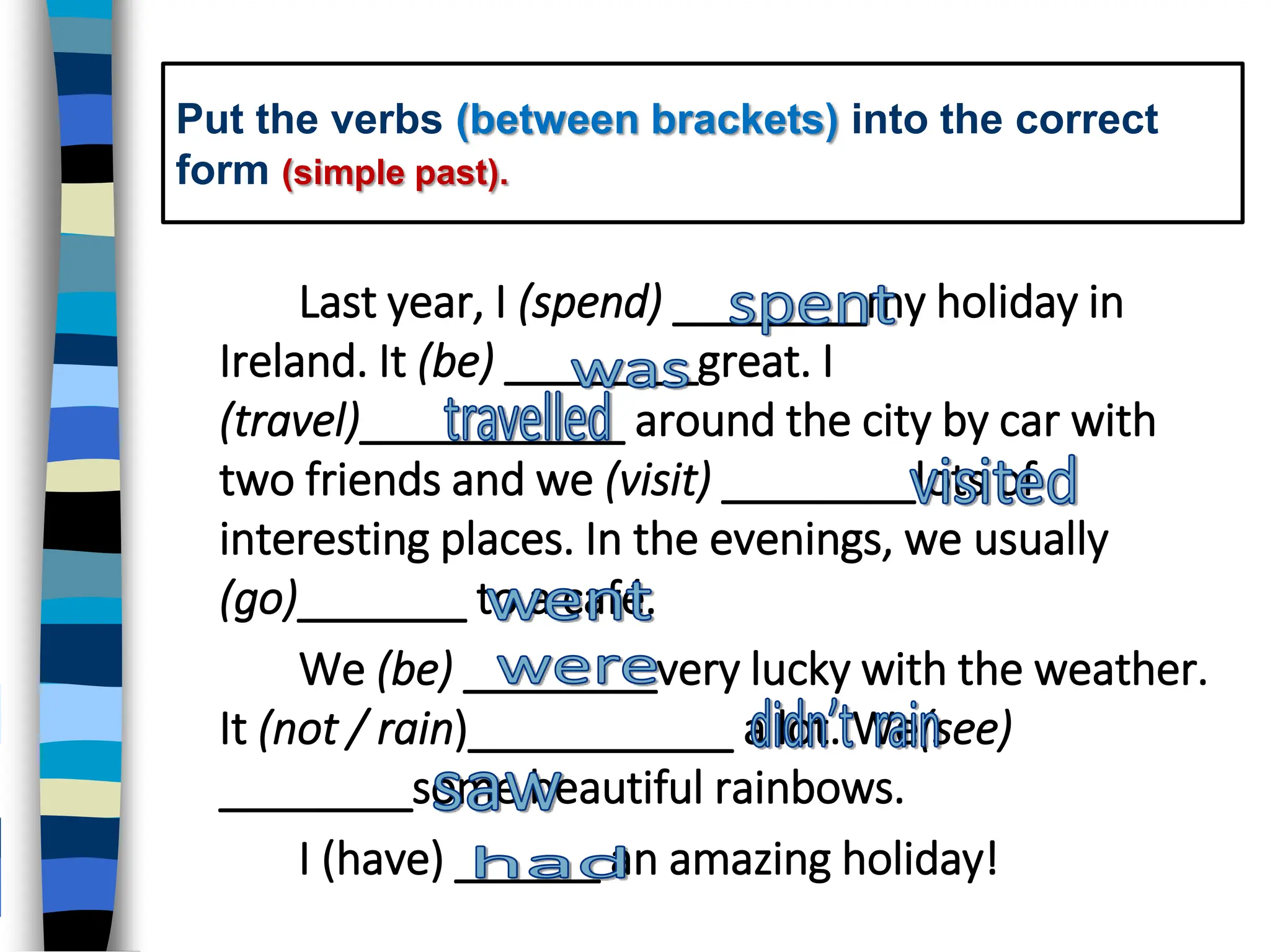 Simple Past uso y estructura del uso del tiempo | PPT