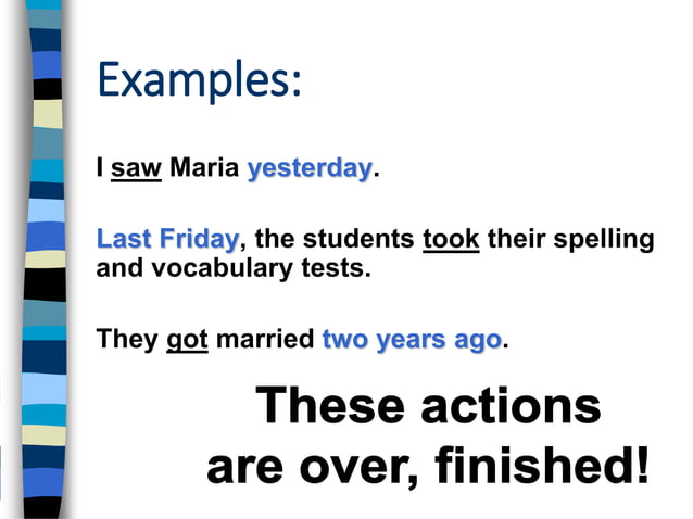 Simple Past uso y estructura del uso del tiempo | PPT