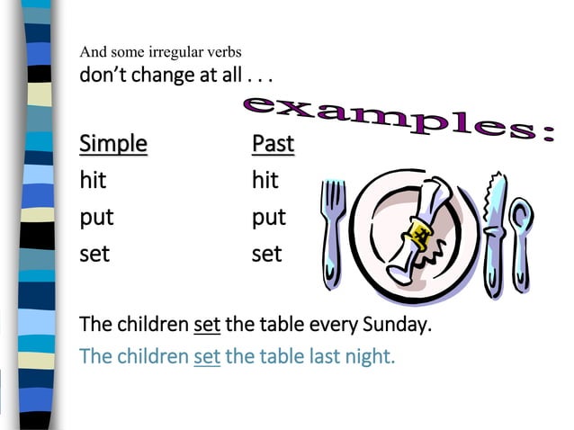 Simple Past uso y estructura del uso del tiempo | PPT