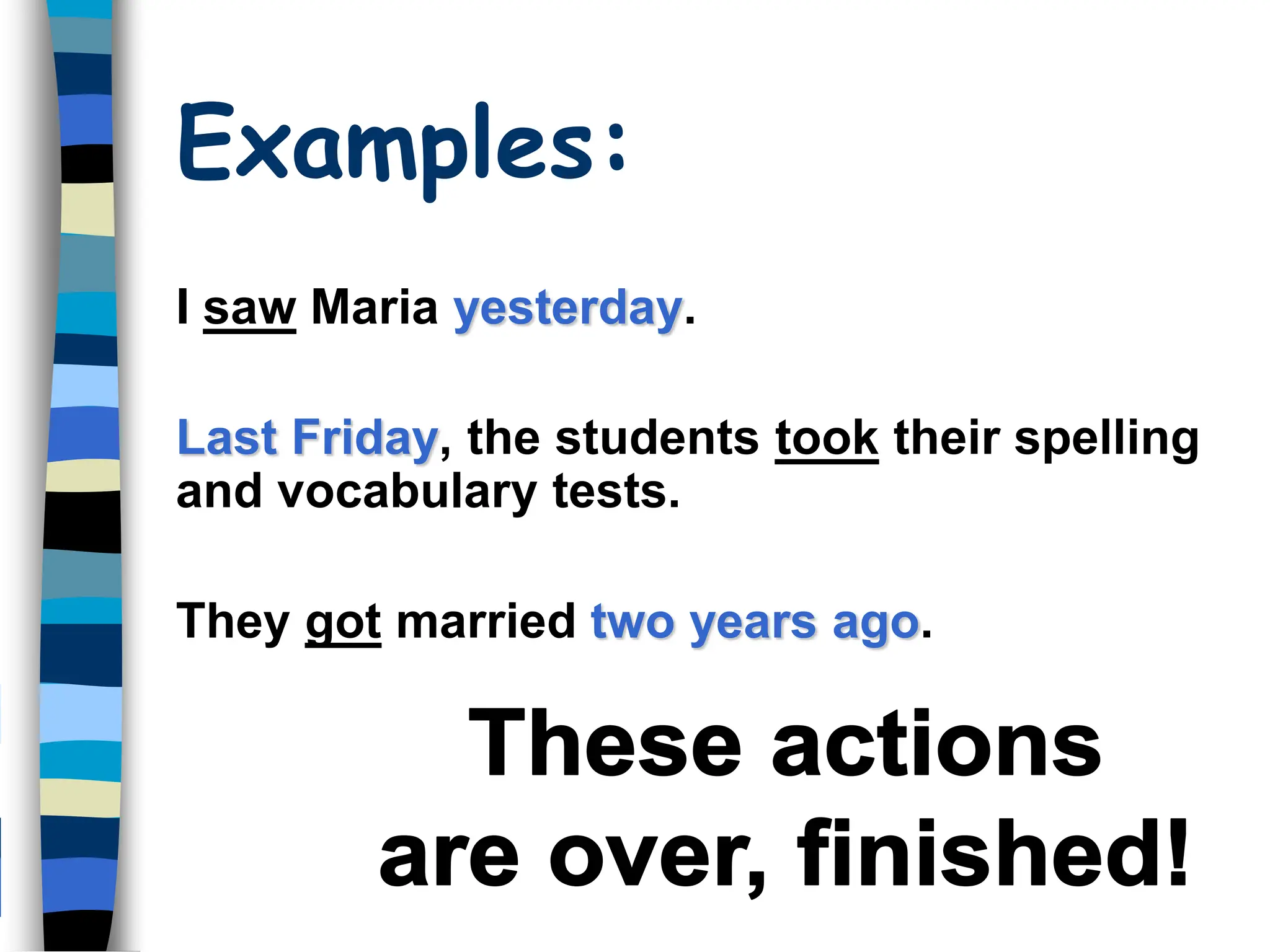 simple past tense presentation for teenage students | PPT