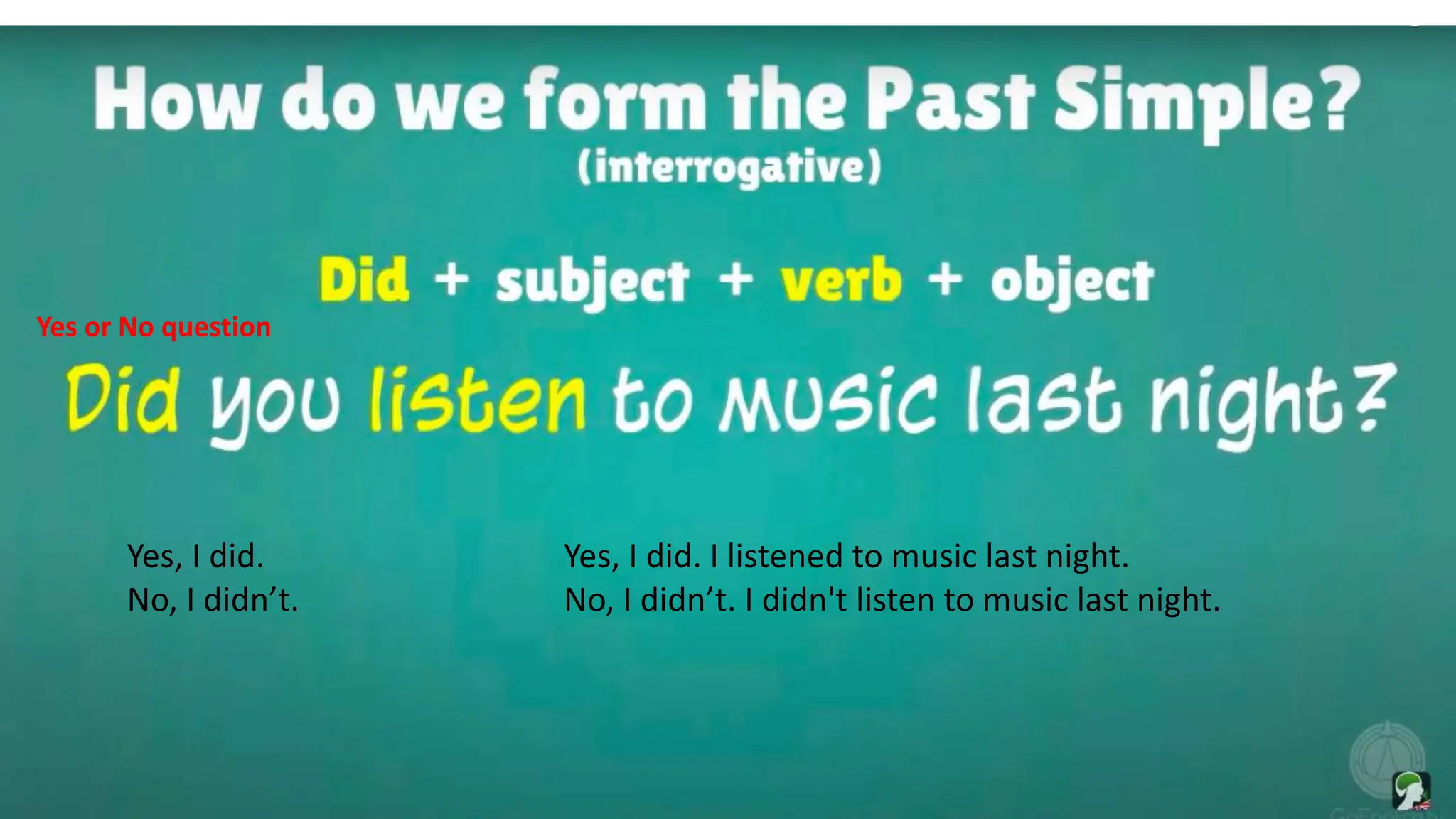Simple Past Tense - Grammar - All forms .pptx | Free Download