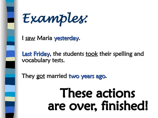 teaching Simple Past tense form, use and meaning | PPT